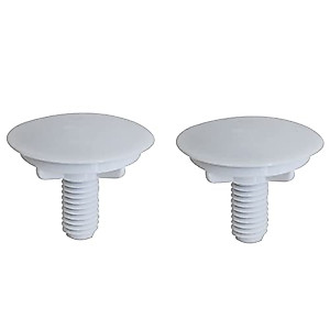 2 Pack Kitchen Sink Hole Cover Stainless Steel Faucet Hole Cover Kitchen Sink Tap Hole Plate Stopper Cover Blanking Metal Plug(White)