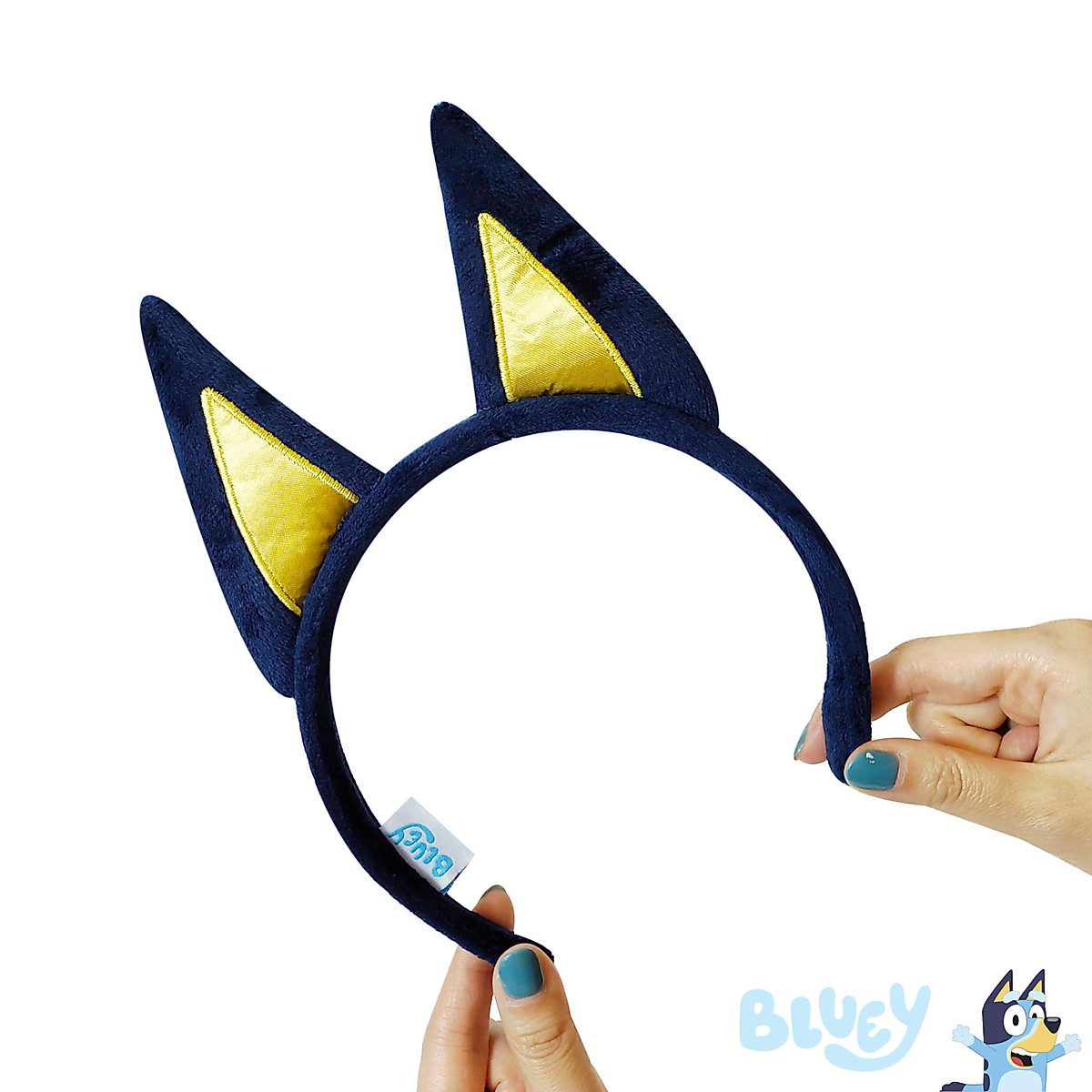 LUV HER Bluey Party Supplies - 4pc Animal Costume Ears Headband, Plush Soft Ears, Elastic Family Headbands for Halloween, Birthday, Play Day