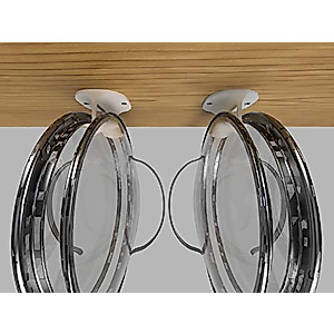 Pots and Pans Hanging Lid Holder White- 3D Printed (White)