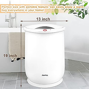 Bucket Towel Warmer, Keenhot Towel Warmers for Bathroom, Portable Large Towel Warmers with Auto Shut Off, HotTowel Warmer for Blanket, Towel and Bathrobe