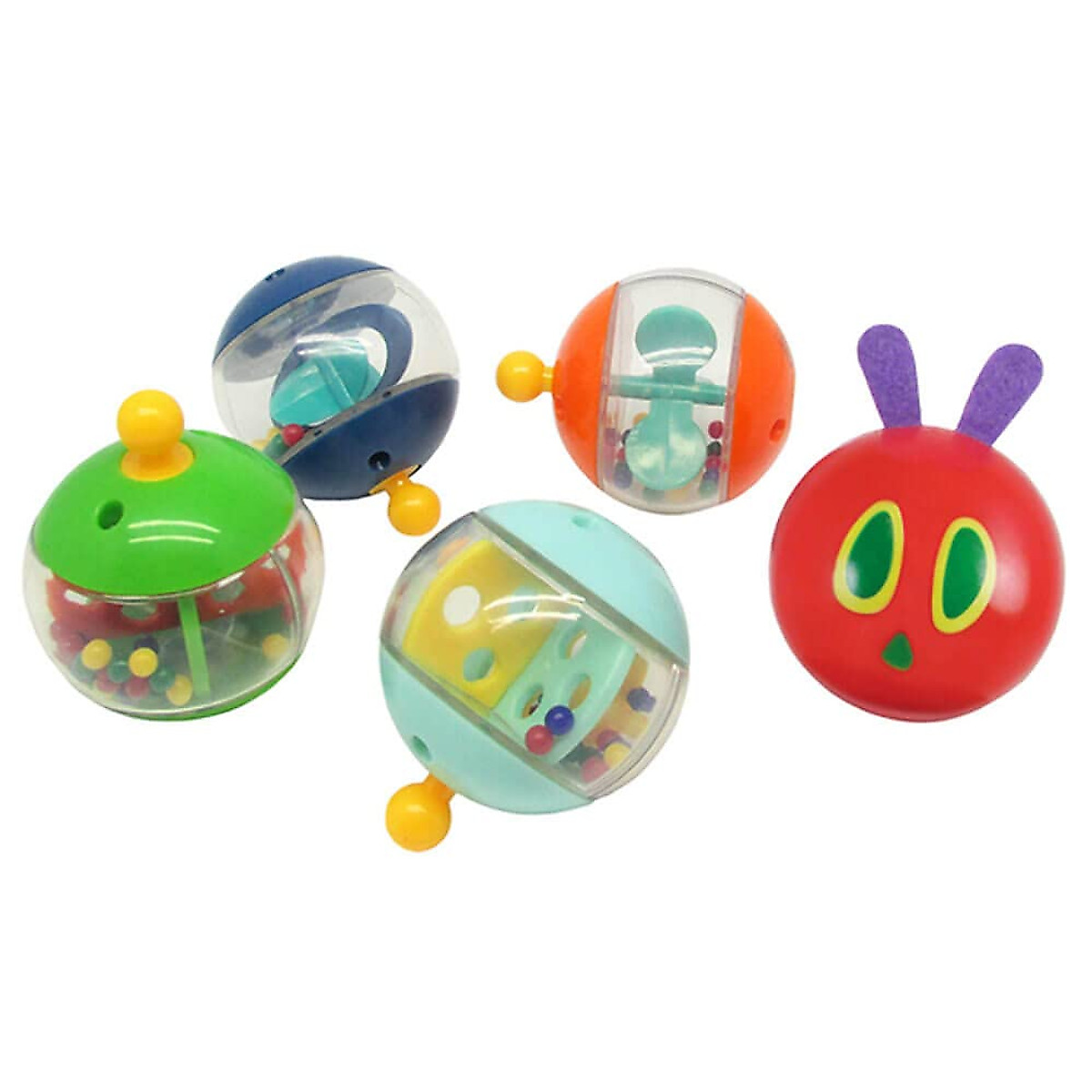 KIDS PREFERRED World of Eric Carle The Very Hungry Caterpillar Plastic Busy Balls Toy Medium