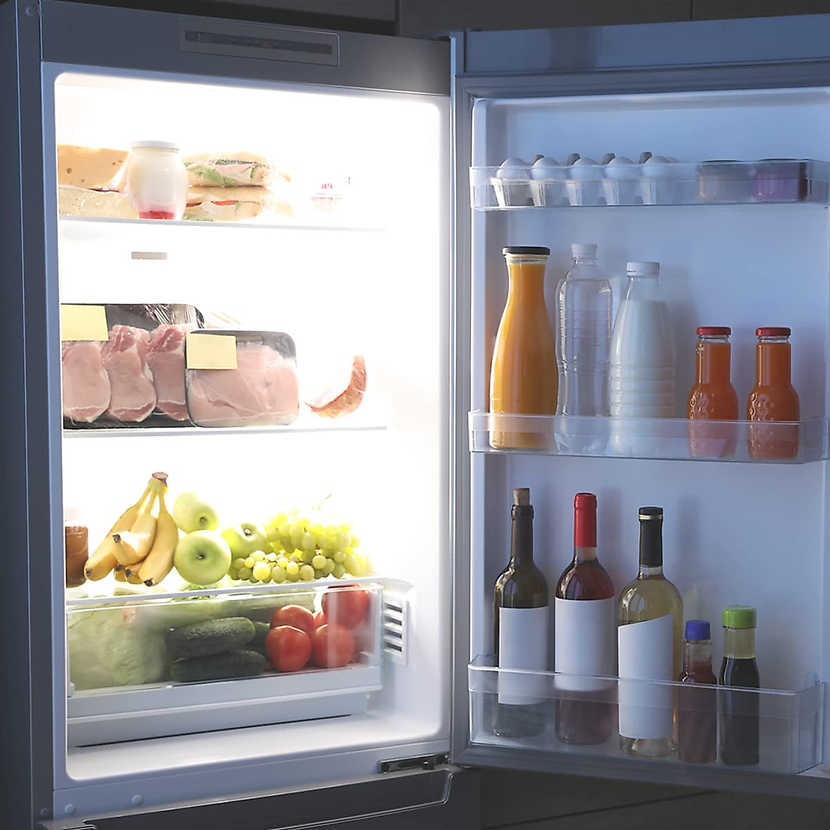 XBOCMY A15 LED Light Bulbs, 40 Watt Equivalent LED Refrigerator Light Bulb, 5W Daylight 5000K, 500 Lumens, Medium Base (E26), Non-Dimmable, A15 Appliance Bulb, 2-Pack