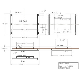 17 Inch Arcade Game LED Monitor, for Jamma, MAME, and Cocktail Game cabinets, Also Industrial PC pan