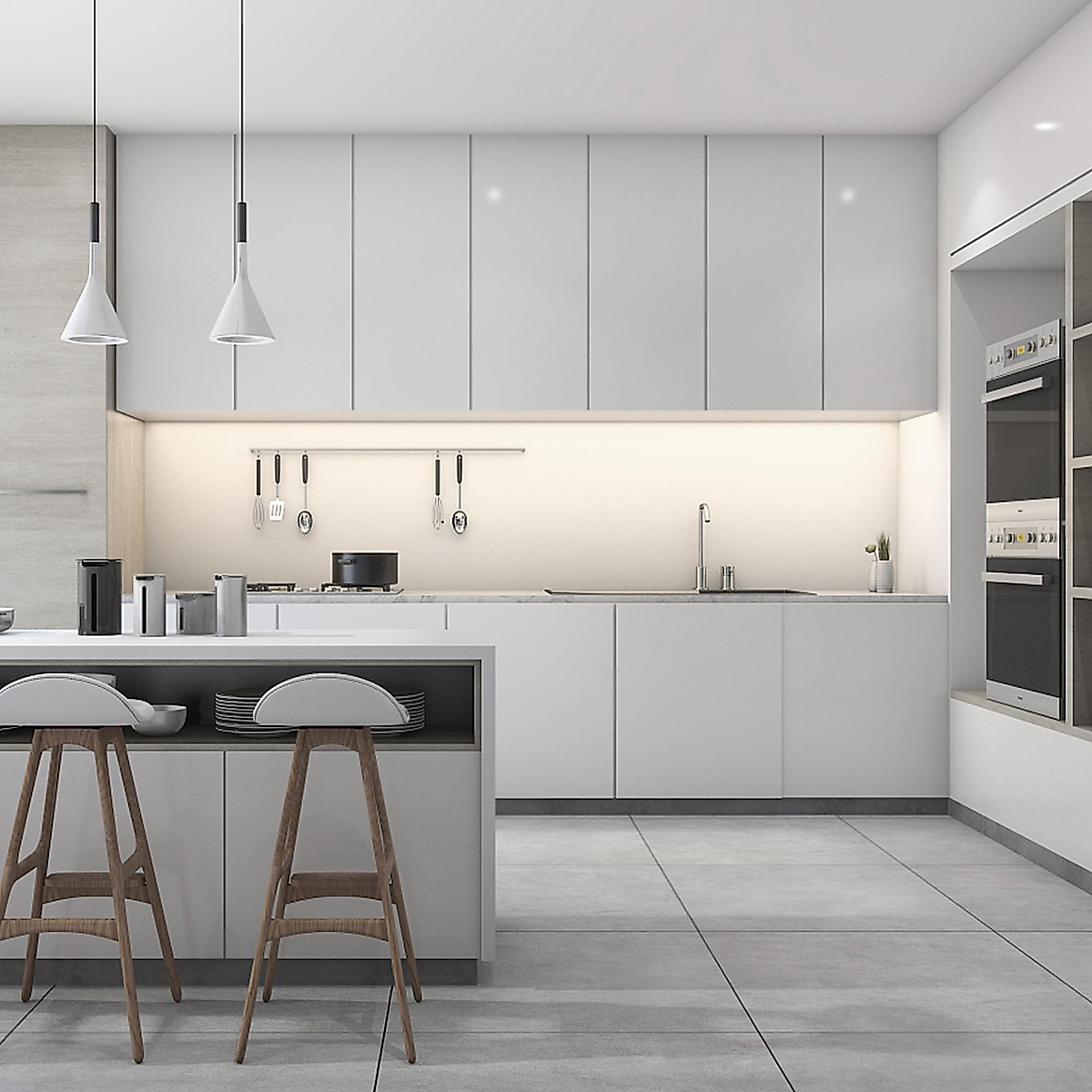 Wesome Lighting 18 Inch F15T8/CW Fluorescent Light Bulbs, Cool White 4100K, T8 15 Watts Fluorescent Bulb Replacement Tube for Counter and Cabinet Fixture, G13 Base - 4 Pack