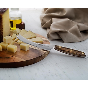 ARCOS Serie Nordika - Cheese Knife - Stainless Steel NITRUM - Size Blade 125 mm | 5 Inch Inch - Ovengkol Wood Handle 100% natural FSC - 100% Recycled Packaging