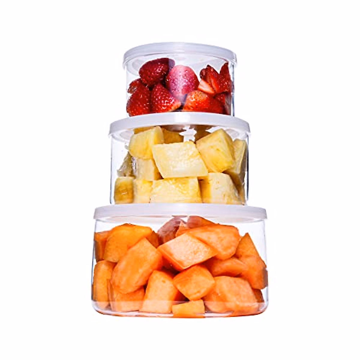 Simax Round Glass Containers With Lids: Borosilicate Glass Food Storage Containers With Lids Airtight - Glass Lunch Containers For Adults - Meal Prep Container Glass - Food Prep Containers Glass 3 Pcs