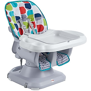 Fisher-Price SpaceSaver High Chair, Blue/Green