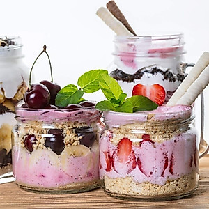 8 oz Glass Jars With Lids,Ball Regular Mouth Mason Jars For Storage,Spice Jars Canning Jars For Caviar,Herb,Jelly,Jams,Honey,Dishware Safe,Set Of 30 …