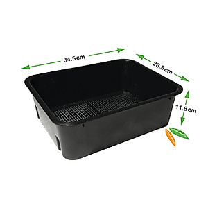 VERMI-FUTURE® Worm Condo Composting Bin, 4 Trays, Black, with Startup Bedding & 3in1 Soil Meter, Ideal for Small Households