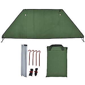 Fydun Cam Windbreaks Stove Win Folding Stove Wind with Support Rods for Grills BBQ Outdoor Picnic for Home,Studio,Patio