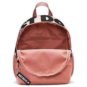 Nike Brasilia "Just Do It" Mini Backpack (Light Madder Root/Light Madder Root/Black)
