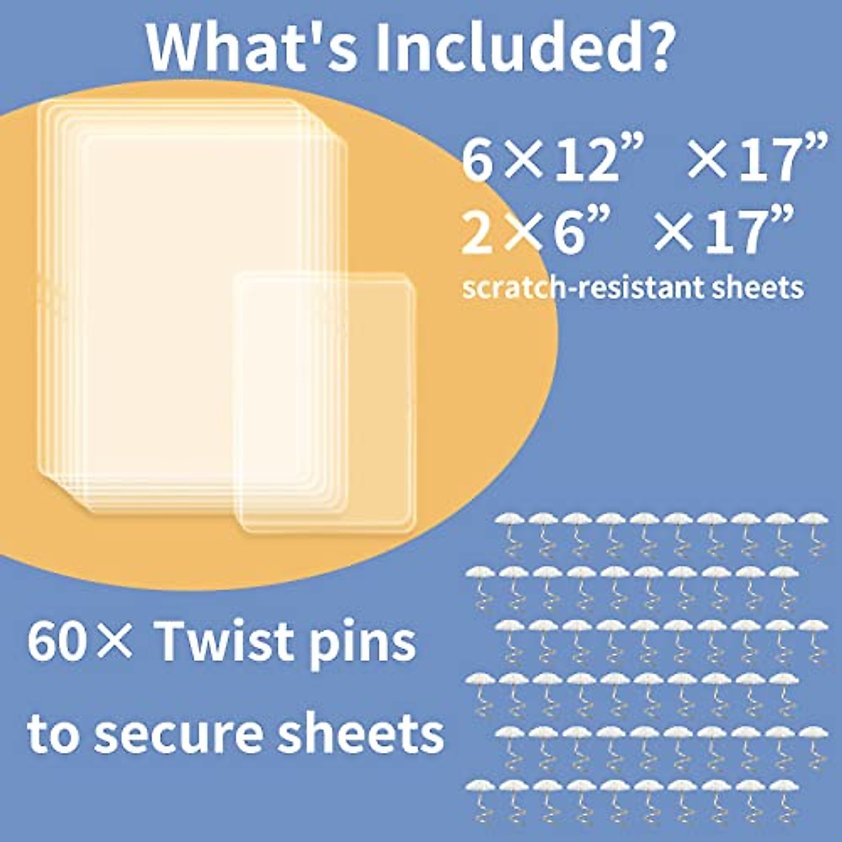 Cat Scratch Furniture Protector, Anti Scratch Furniture Protector, Couch Protector, 6pack 17 X 12 Inches & 2pack 17 X 6 Inches Furniture Protectors from Cats