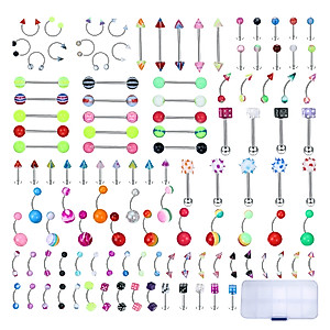 JOERICA 115Pcs body piercing