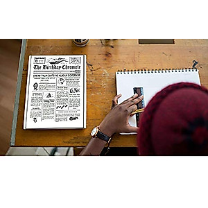 Customized Persona lHistorical Birthday Newspaper Chronical Art Print for the Day You Were Born from 1900 to 2015