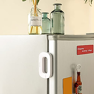 CNBEIAN Child Safety Locks for Refrigerator Doors-2 Pack-White