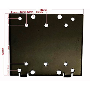 VideoSecu LCD LED Monitor TV Wall Mount for 19" 20" 22" 23" 24" 26" 27" 30" 31" Flat Panel Screen Maximum Loading 66lbs VESA 75/100 - Ultra Thin Mount Bracket 1EA