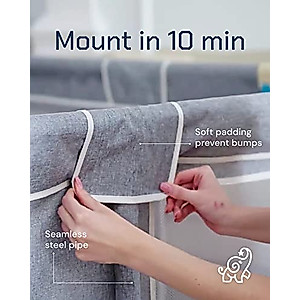 TODALE Baby Playpen for Toddler, Large Baby Playard, Indoor & Outdoor Kids Activity Center with Anti-Slip Base, Sturdy Safety Play Yard with Soft Breathable Mesh, Playpen for Babies(Gray,50”×50”)