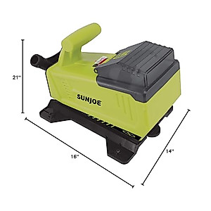 Sun Joe 24V-XFP5-LTE 24-Volt IONMAX Cordless Transfer Pump Kit, 5.0-GPM, 13-Ft Suction Lift, 52-Ft Head Height, Kit (w/ 2.0-Ah Battery + Charger)
