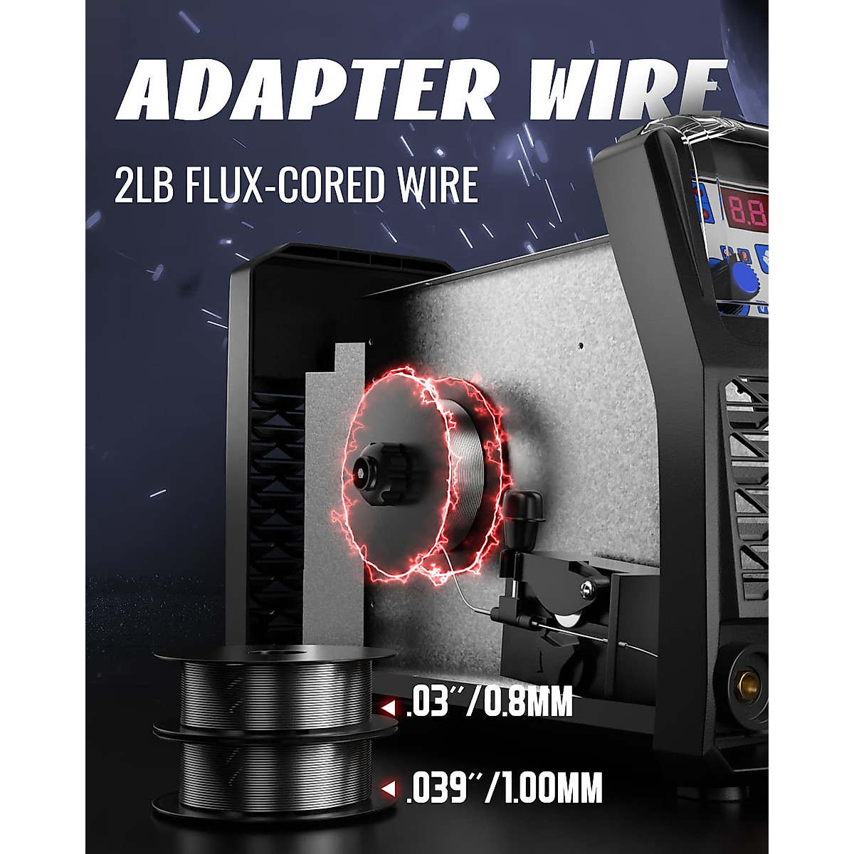 ANDELI Welding Machine 3 in 1,110V/220V Flux Core Welder,MIG Lift TIG MMA Gasless MIG Welder,Stick Arc Portable Welder Machine