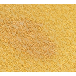 Peegli Indian Vintage Yellow Saree Paisley Pattern Sequins Work Sari Georgette DIY Craft Fabric