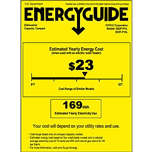 FOTILE SD2F Stainless Steel Kitchen In-Sink Dishwasher Combination, Heavy Gauge Bowl Dish Sanitizing, Enegry-saving Countertop Dishwasher… (SD2F-P1X)