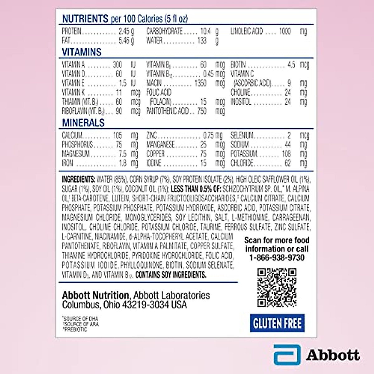 Similac Soy Isomil Infant Formula with Iron, Ready to Feed, 1 Qt (Pack of 4)