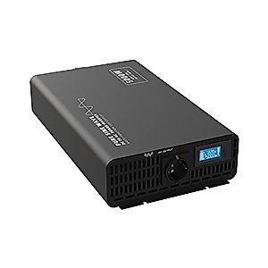 Solar inverters LCD Display 5000W 24V 48V to 220V 230V 240V 5KW DC to AC Pure Sine Wave Power Inverter ( Color : 60HZ , Size : 24V_240V )