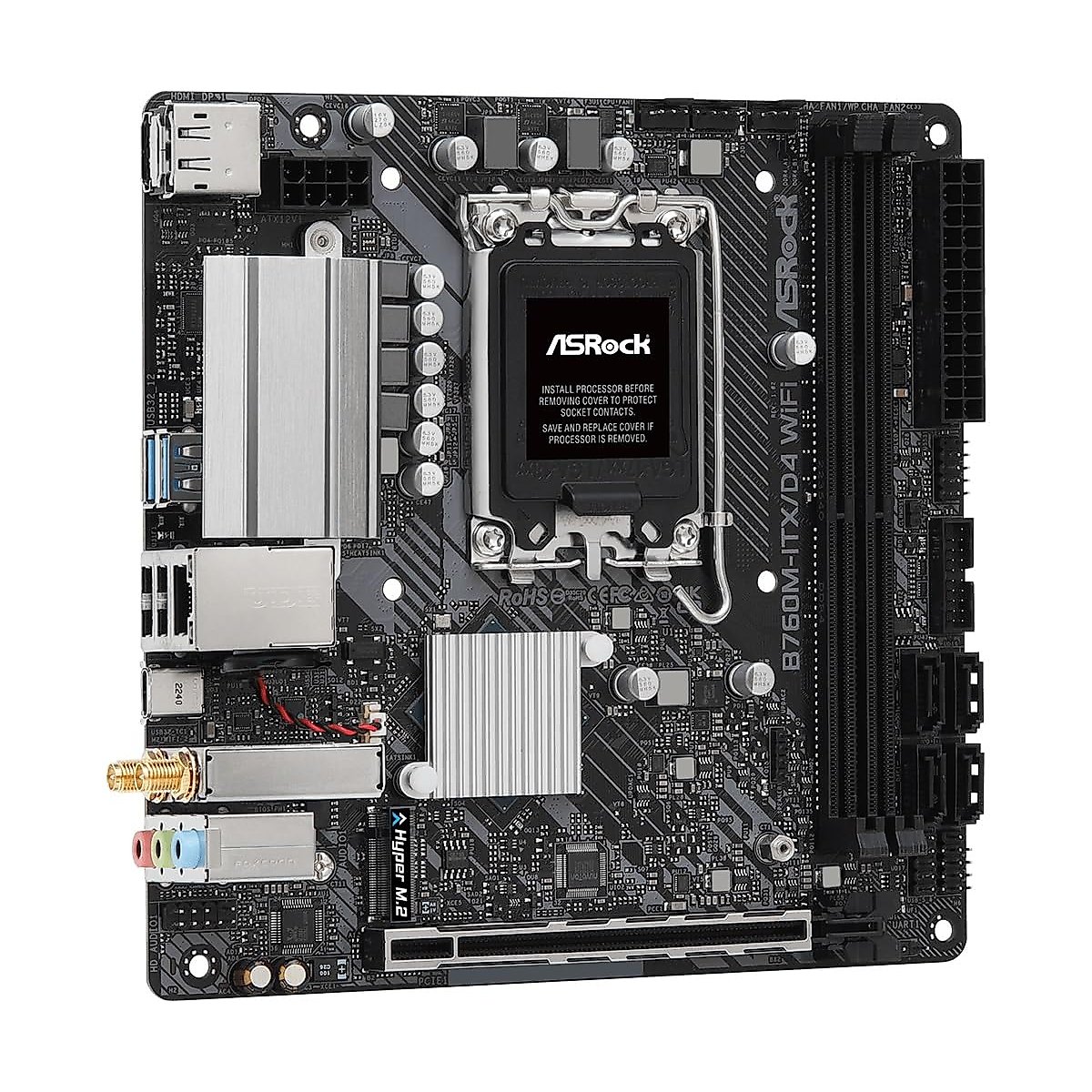 ASRock B760M-ITX/D4 WIFI Supports 13th Gen & 12th Gen Intel® Core™ Processors (LGA1700)