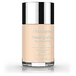 Neutrogena Healthy Skin Liquid Makeup Foundation, Broad Spectrum SPF 20 Sunscreen, Lightweight & Flawless Coverage Foundation with Antioxidant Vitamin E & Feverfew, 30 Buff, 1 fl. oz