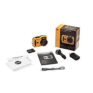 KODAK PIXPRO WPZ2 Rugged Waterproof Digital Camera 16MP 4X Optical Zoom 2.7" LCD Full HD Video, Yellow