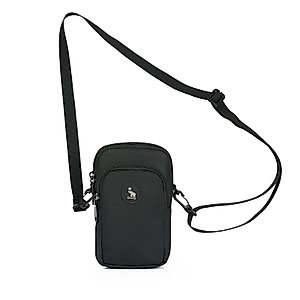 OIWAS Mini Crossbody Bag for Men, Multiple Ways to Carry as Shoulder Waist Pouch Sling Bag for Cell Phone Passport Wallet Mini Messenger Bag Detachable