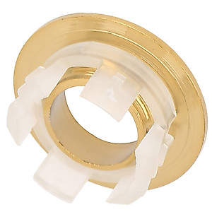 Bathroom and Kitchen Sink Overflow Cover Circular Spare Sink Hole Bathroom Sink Drains Bathtub Accessories (Gold)