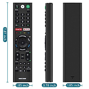 CtrlTV Remote for Sony Smart Bravia Remote, Sony Bluetooth Voice Search Mic Remote and Sony Smart Bravia Android TVs, Sony 4K UHD Crystal HDR TV, Sony OLED Ultra HDTV, XBR KDL Series TV, RMF-TX300U