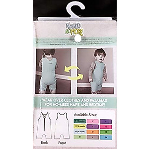Naked No More®One Piece Romper Back Zipper Bodysuit Pajamas Escape Proof Adaptive Clothing (4T) (Mom's Choice Award Winner)