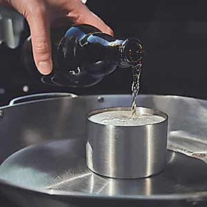 Eaarliyam Beer Can Chicken Roaster Stainless Steel Barbecue Poultry Holder Rack Grill Pan Garden Yard Stainless Steel Basin