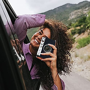 WOGOZAN Accessories for Fujifilm Instax Mini EVO Digital Hybrid Case Instant Film Camera with Photo Holder & Album & Frames, Screen Protector - Black