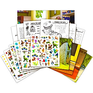 Toy Story Bedspread Twin Set - Bundle with Buzz and Woody Quilted Blanket Plus Stickers, More | Toy Story Twin Bedding Set for Kids