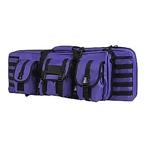 NC Star CVDC2946PR-36 NcStar, Double Carbine Case, Sizenameinternal, Black with Purple Tan, 36