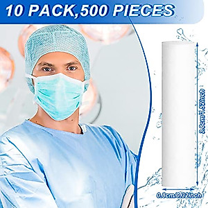 Dental Gauze Rolls, Cottons Pads for Dentists Flexible Dental Cotton Rolls Good Absorbent Cotton Nose Plugs Dental Cotton Swabs for Kids, Adults Nosebleed, Mouth Gauze Accessories, 1.5 Inch (200 Pcs)