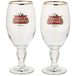 Stella Artois Chalice - 2-Pack Gift Set - Official Product - 33 Cl / 11.2 Oz. Capacity Beer Glasses