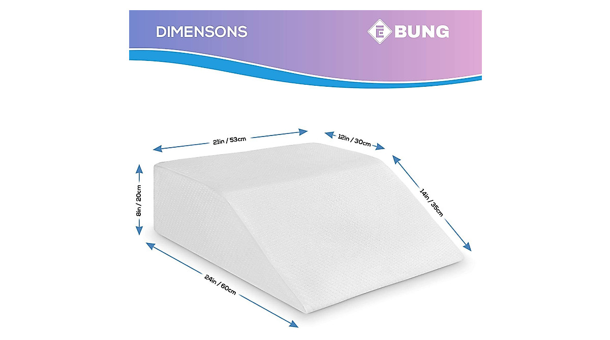 Memory Foam Leg Elevation Pillow | Pain, Swelling, Sciatica Relief