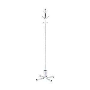 Safco 4163Cr Metal Costumer Four Ball-Tipped Double-Hooks 21W X 21D X 70H Chrome