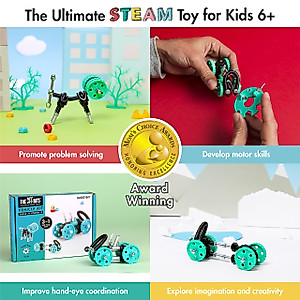 The Off Bits Toy Building Sets: BuggyBit Vehicle Model Kit for Kids 6+, Mini STEM Toys with Nuts & Bolts, Build Your Own Engineering Kit, STEM Building Toys Gifts for Boys and Girls