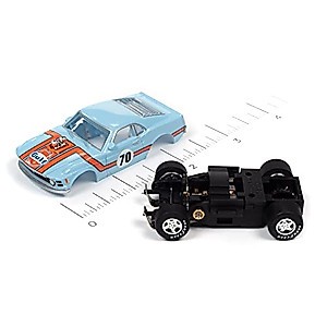 Auto World Super III 1970 Ford Boss Mustang (Gulf Blue) HO Scale Slot Car