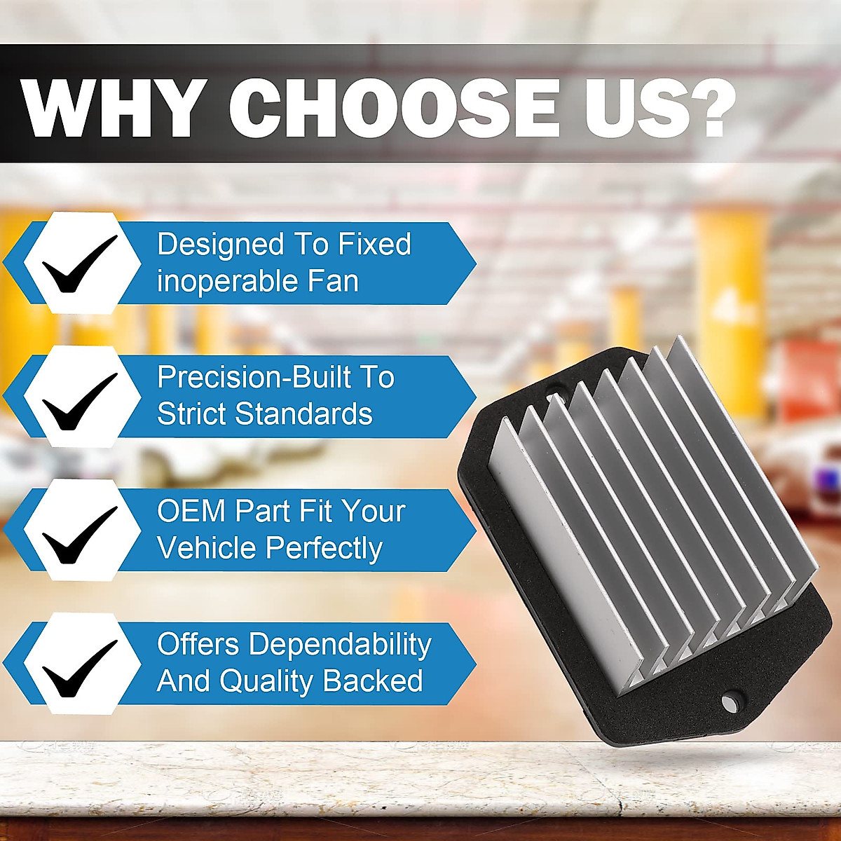 HVAC Blower Motor Resistor AC Blower Control Module - Compatible with Honda Accord, Civic, CR-V, ELEMENT, Odyssey, Pilot, Acura RDX, TSX - Replaces# 79330-S5A-942, 79330-SNA-A01, 79330-SDA-A01