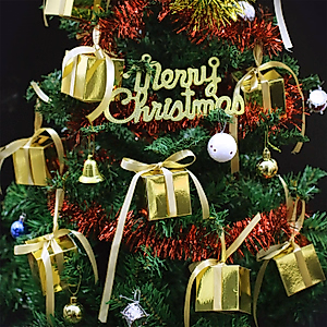 KPOSIYA 100 Pack Favor Boxes 2x2x2 inch Candy Boxes Gold Gift Boxes with Ribbons for Wedding Baby Shower Decorations Birthday Party Supplies