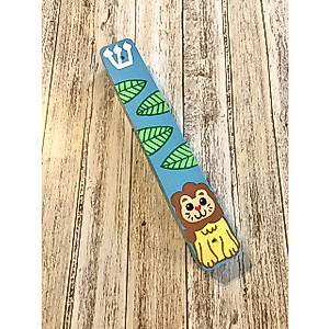 Hamsa and Mezuzah, Personalized Newborn Baby Boy Naming Bris Gift, Jungle Lion Design