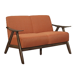 Lexicon Montana Living Room Loveseat, Orange