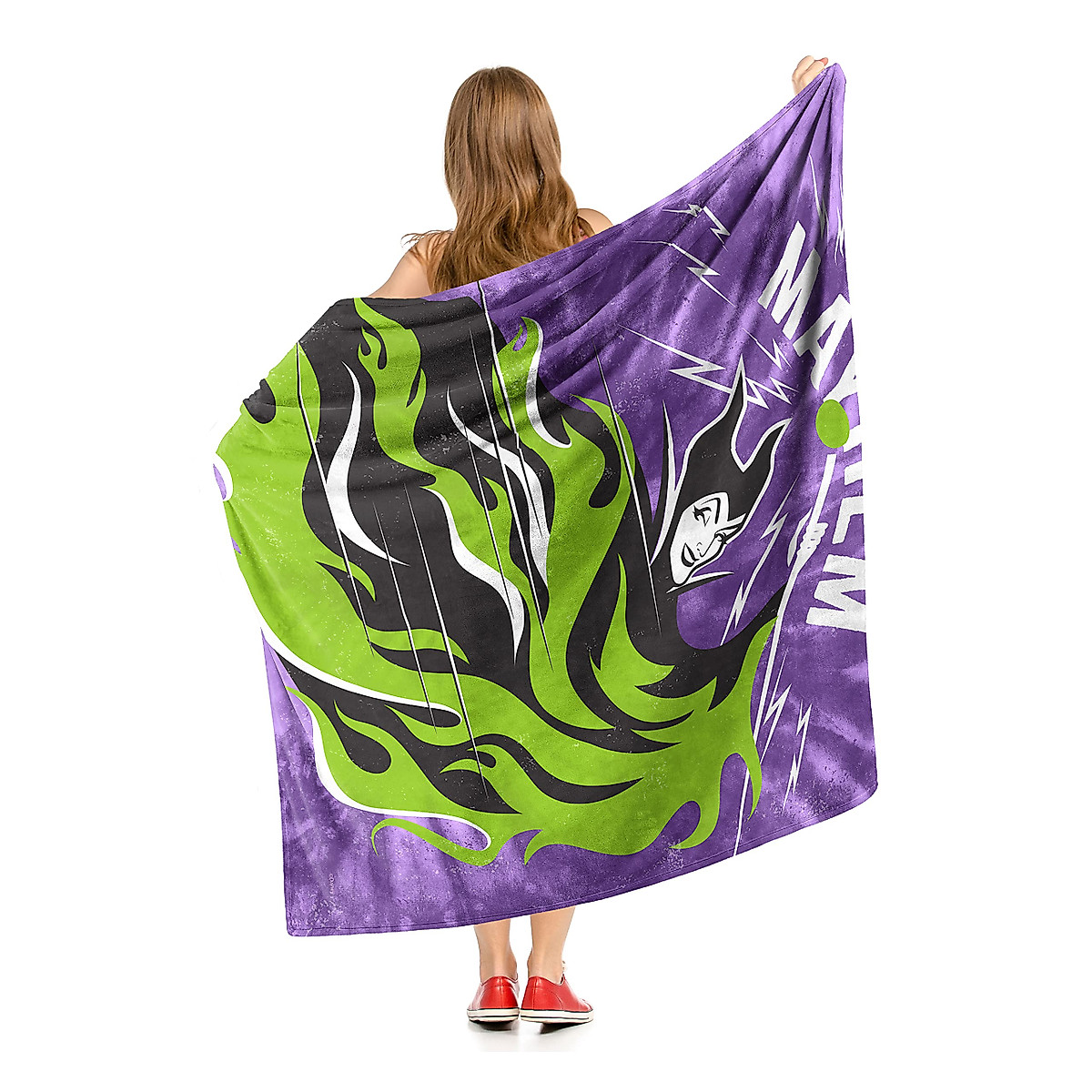 Northwest Villains Silk Touch Throw Blanket, 50" x 60", Maleficent Mayhem