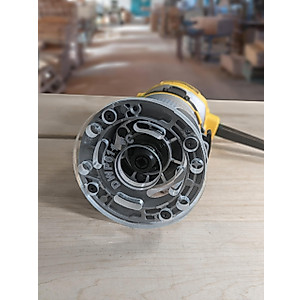 Precision machined 3/8" thick baseplate with bushing recess for Dewalt DWP611 / DCW600 / PC450 router 4" circle